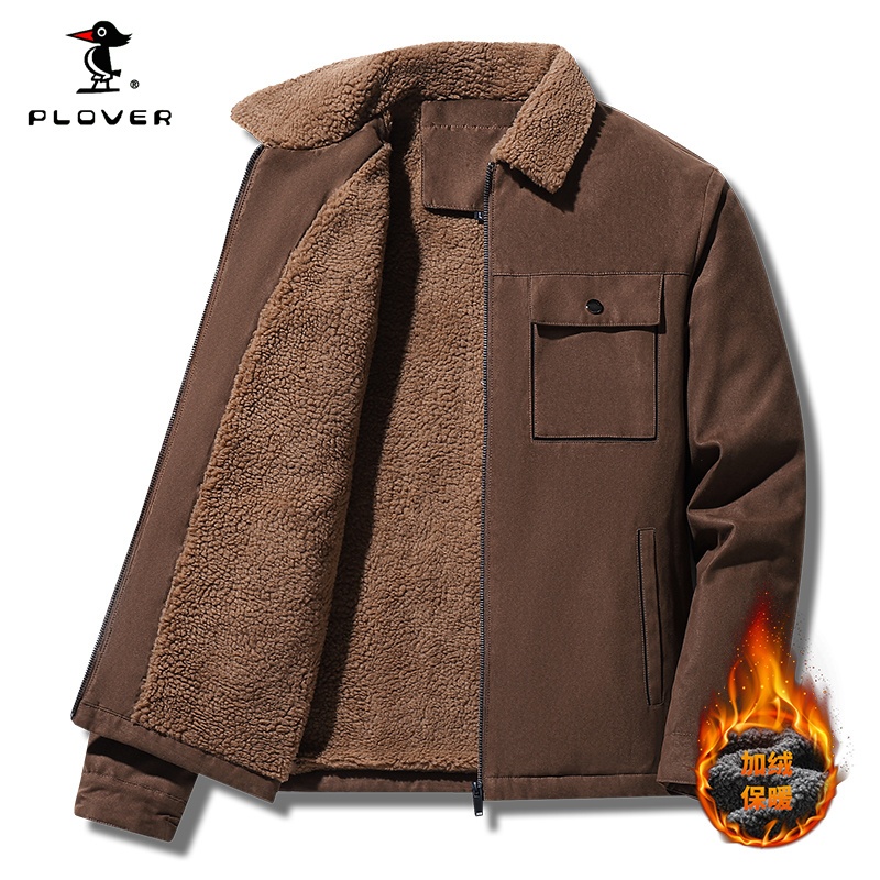 Ramadan Plover New Style Men's Wool Thick Jacket Winter Warm Corduroy ...