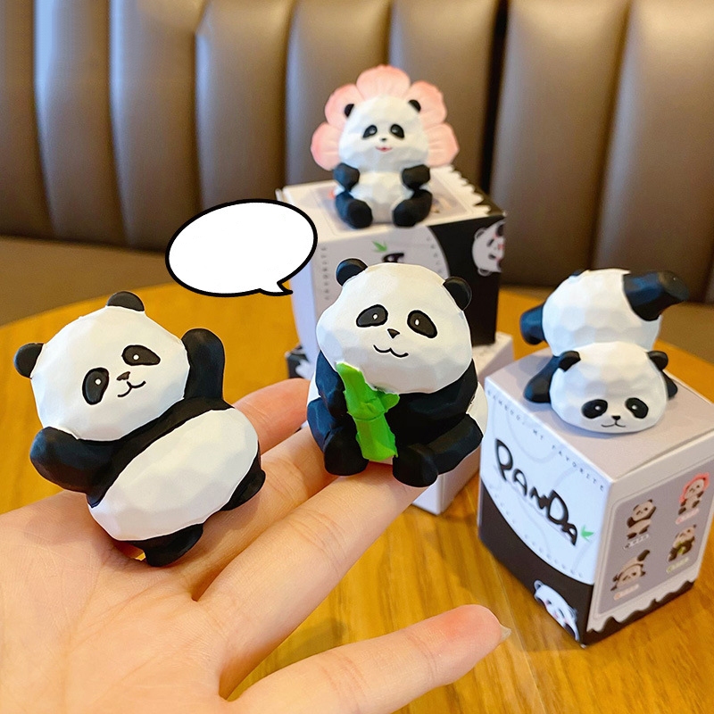 Cartoon Panda Desktop Tabletop Ornament Micro Landscape Small Mini ...
