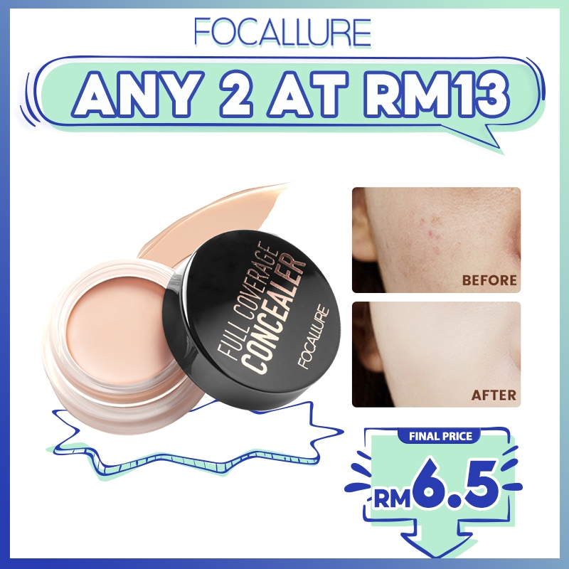 FOCALLURE Full Coverage Concealer - 7 Colours | Shopee Malaysia