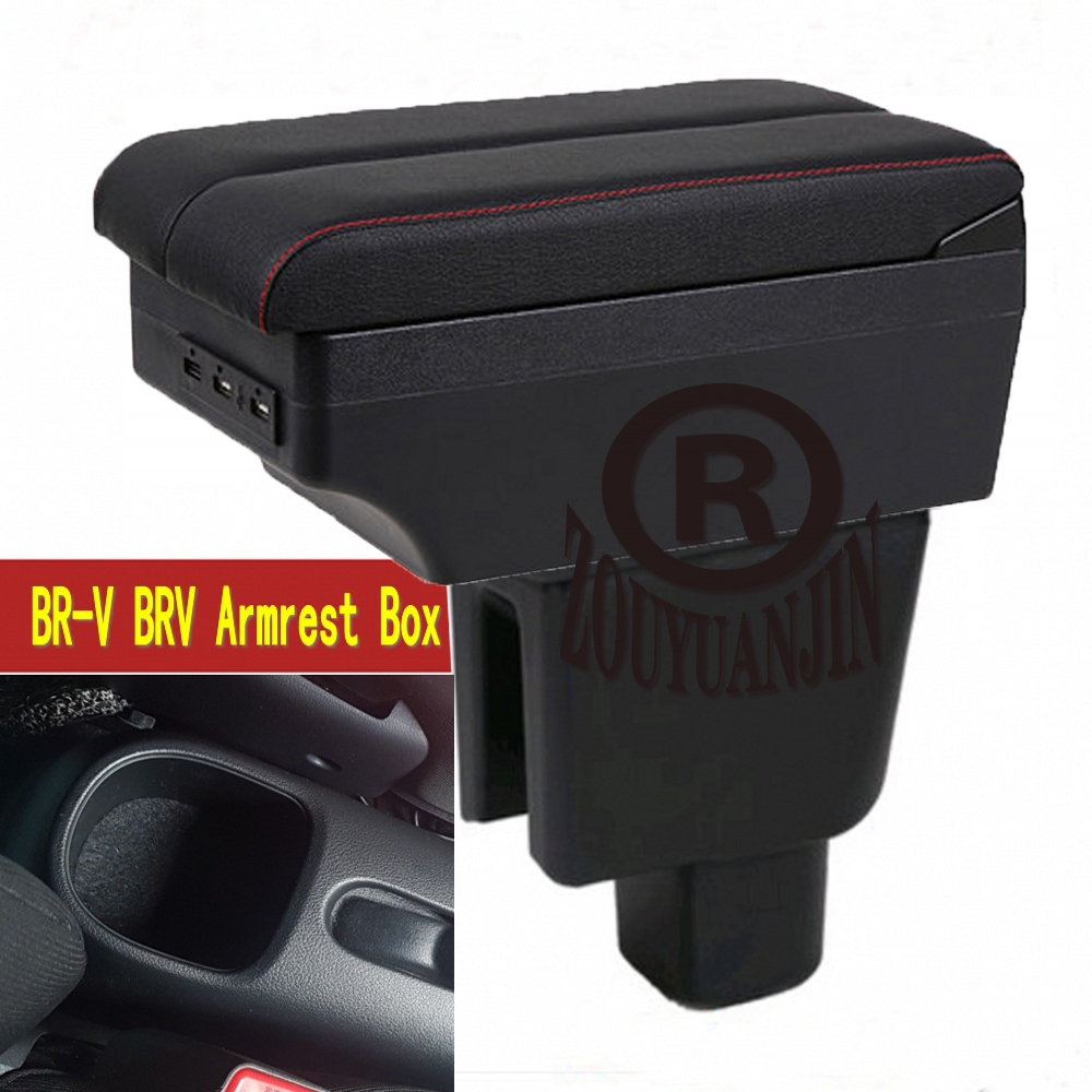 Car Honda BR-V brio mobilio ArmRest Box Center Console Storage Elbow ...