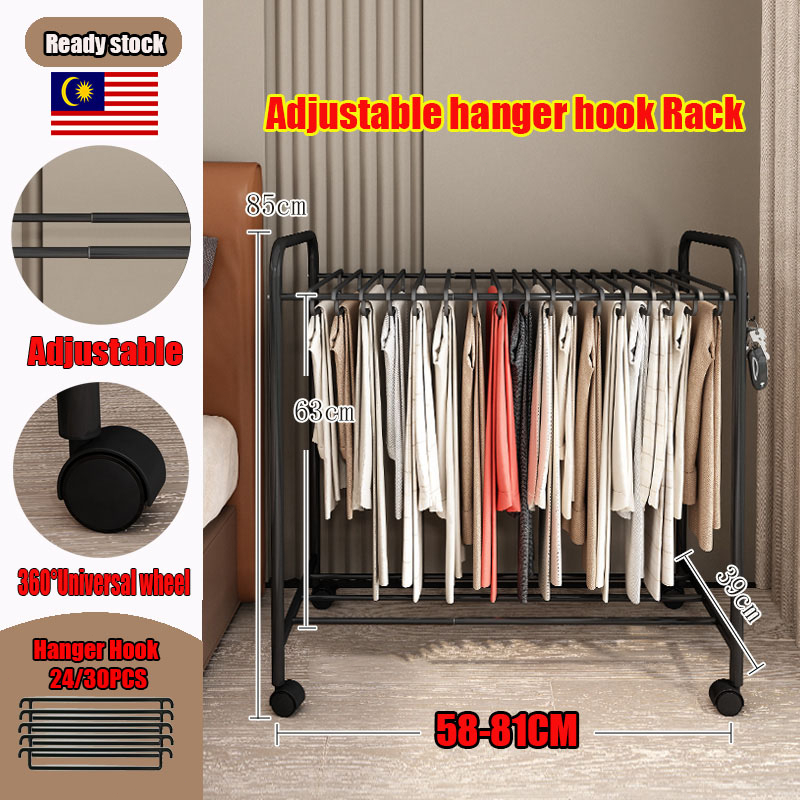 Pants Hanger Rack Rak Tudung Hanger Seluar Multi-Layer Hanging Clothes ...