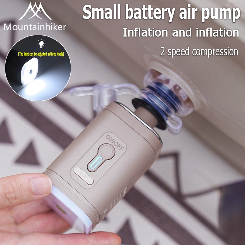 ⚡️Ready stock⚡️ MOUNTAINHIKER Air Pump Portable Micro Battery Air Pump ...