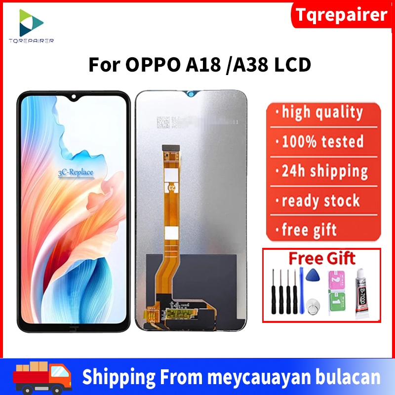 [Tqrepairer ] For OPPO A18 A38 LCD With Frame DIsplay Touch Screen ...