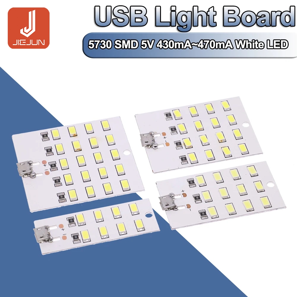 8 /12 /16 /20 Bits 5730 SMD 5V 430mA~470mA White Mirco Usb 5730 LED lighting panel USB mobile ...