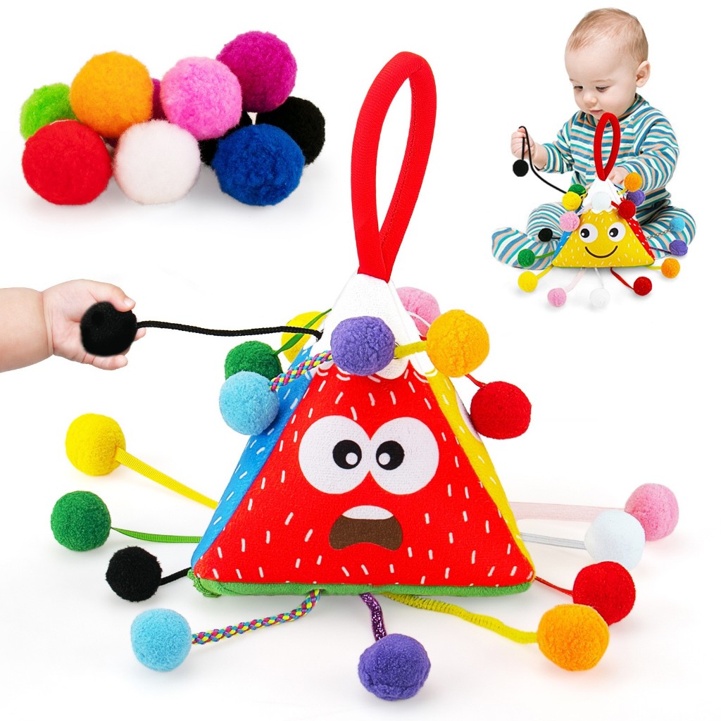 Baby Montessori Pull String Sensory Toys,Sensory Toys for Toddlers 1-3 ...