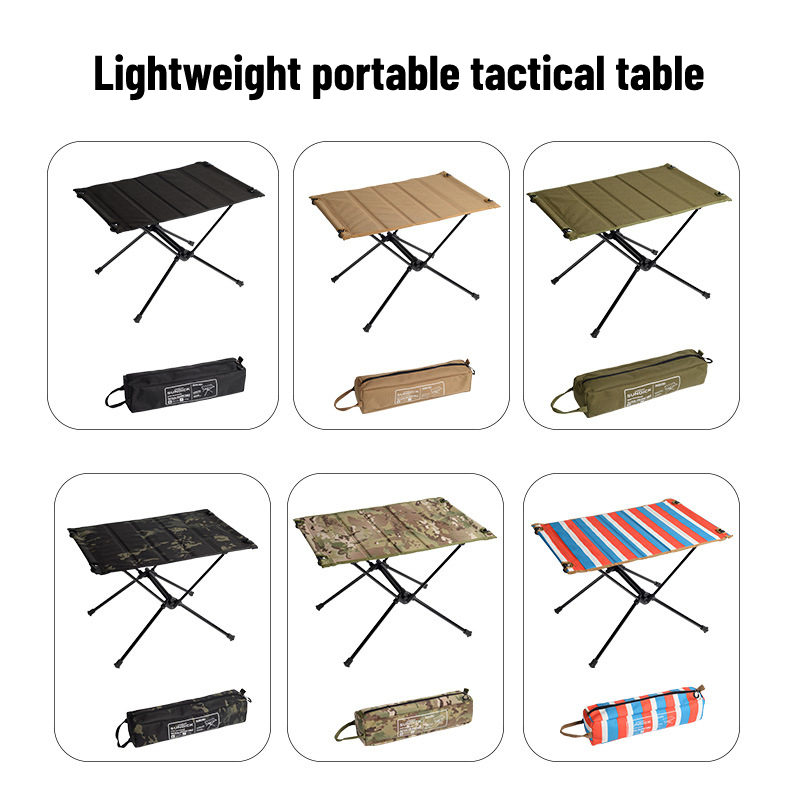 Outdoor Camping Table, Foldable Table Aluminum Alloy Portable Tactical ...