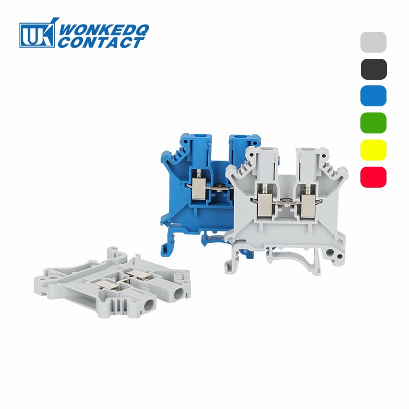 10Pcs UK3N Terminal Block Din Rail Mounting UK 3N Universal Wire ...