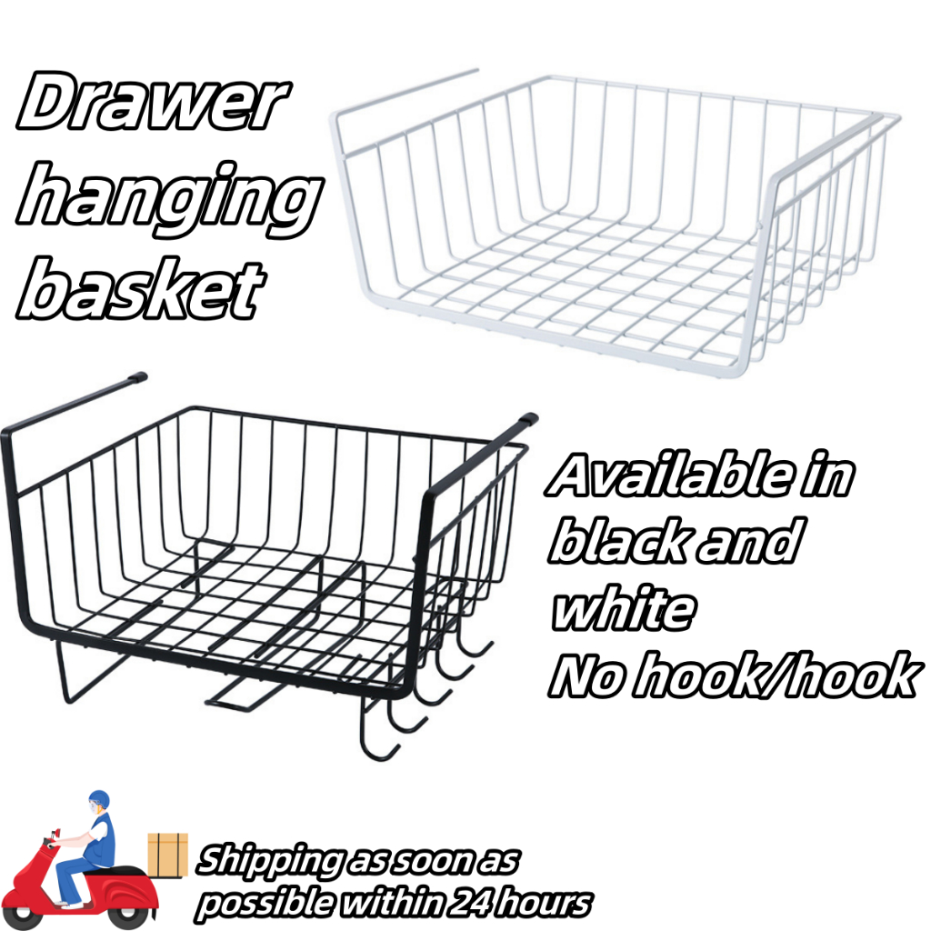 Kitchen hangers hanging baskets under table closets Tiered divider ...