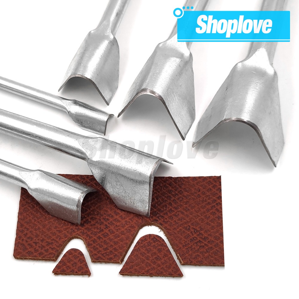 1Pc 10mm-45mm V-Shaped Leather Cutting Craft Tools Portable DIY Punch ...