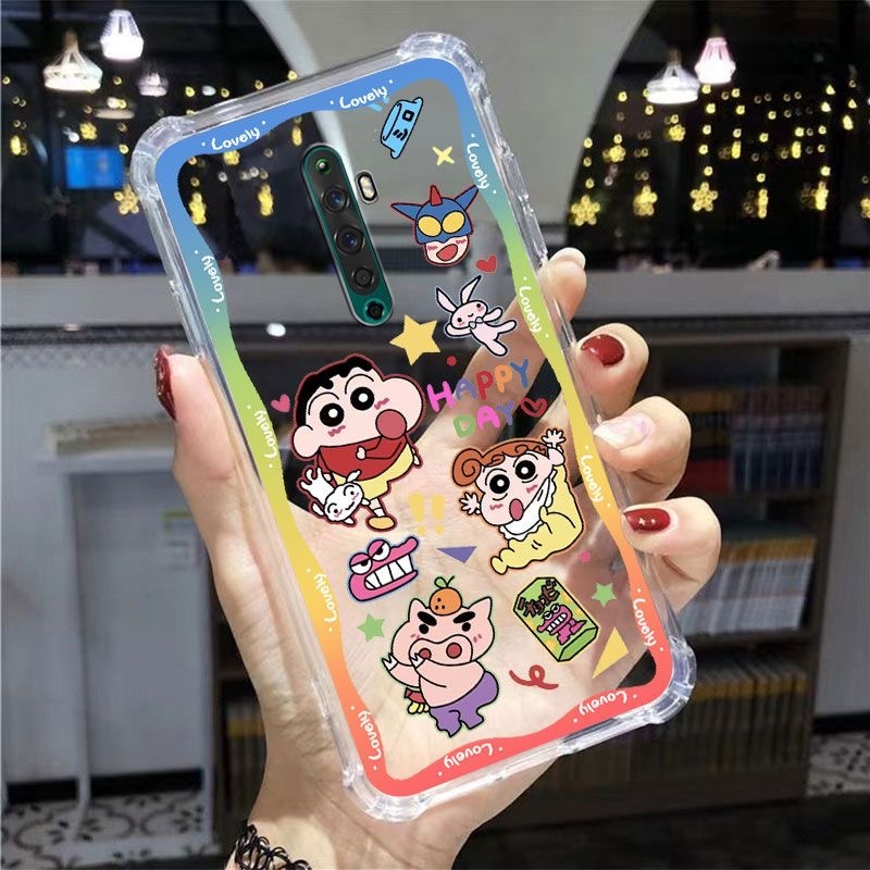 Ins Transparent Case OPPO Reno2F 2Z Cartoon Phone Case OPPO Reno2 Soft ...