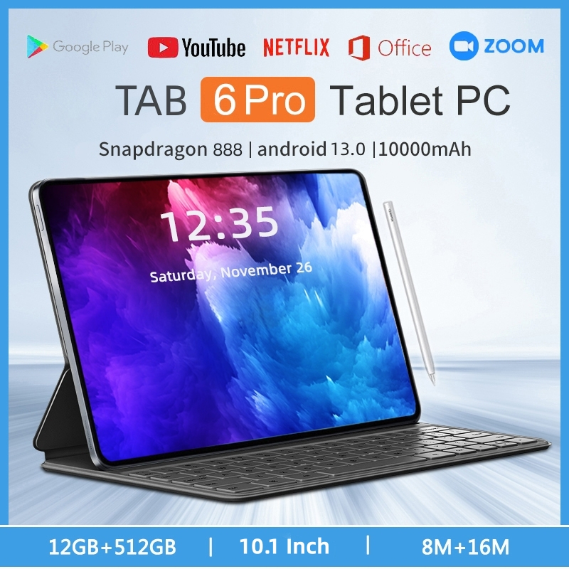 Tablets Global Version Tablet Android Pad 6 Pro 12GB+512GB Snapdragon ...