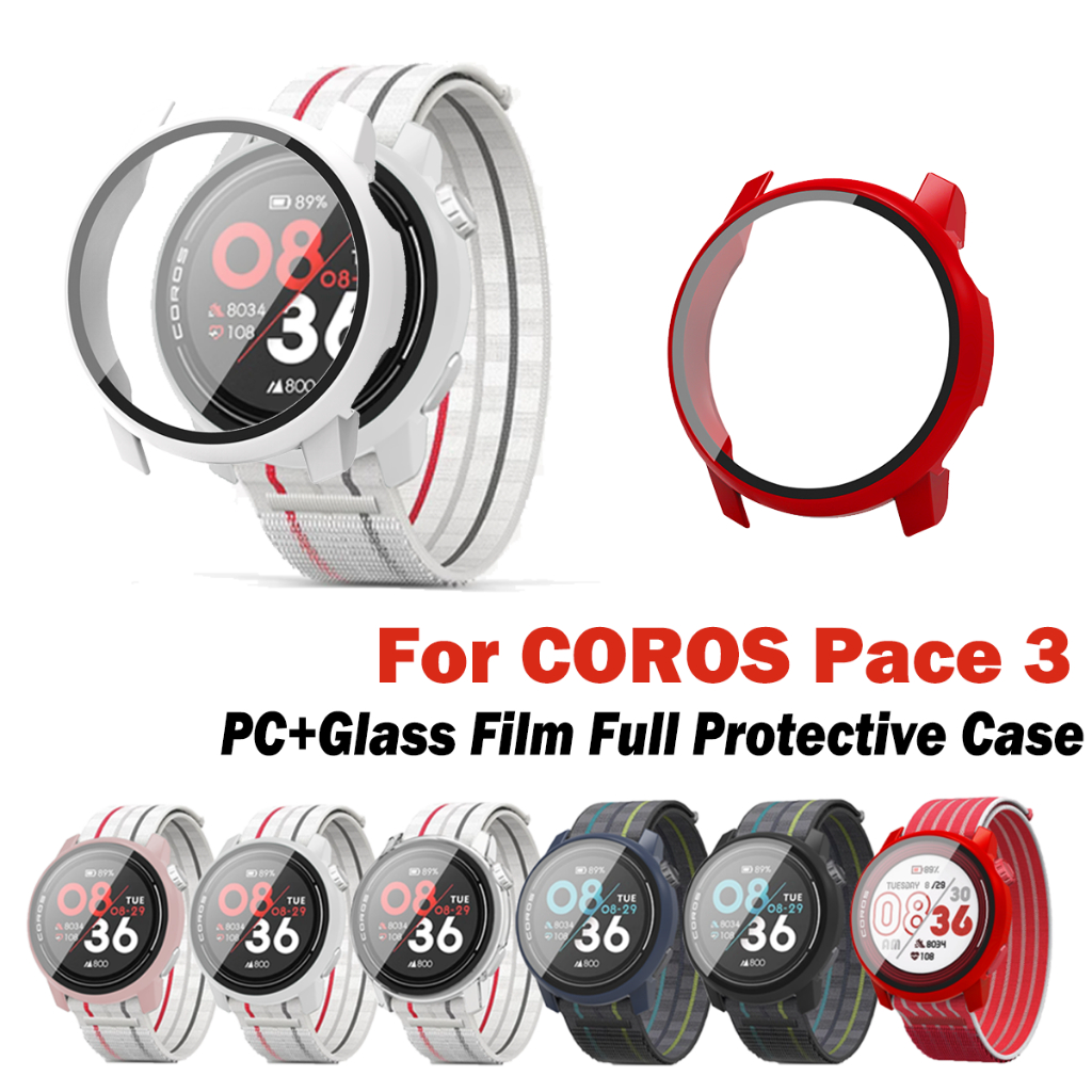 PC Full Protective Case For COROS PACE 3 Screen Protector Cover For ...