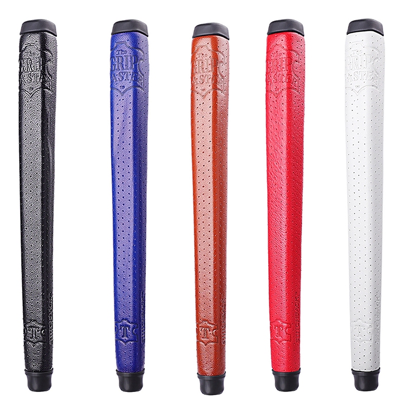 Golf putter grip Genuine Leather Perforated Hand-Sewn golf putter grip ...
