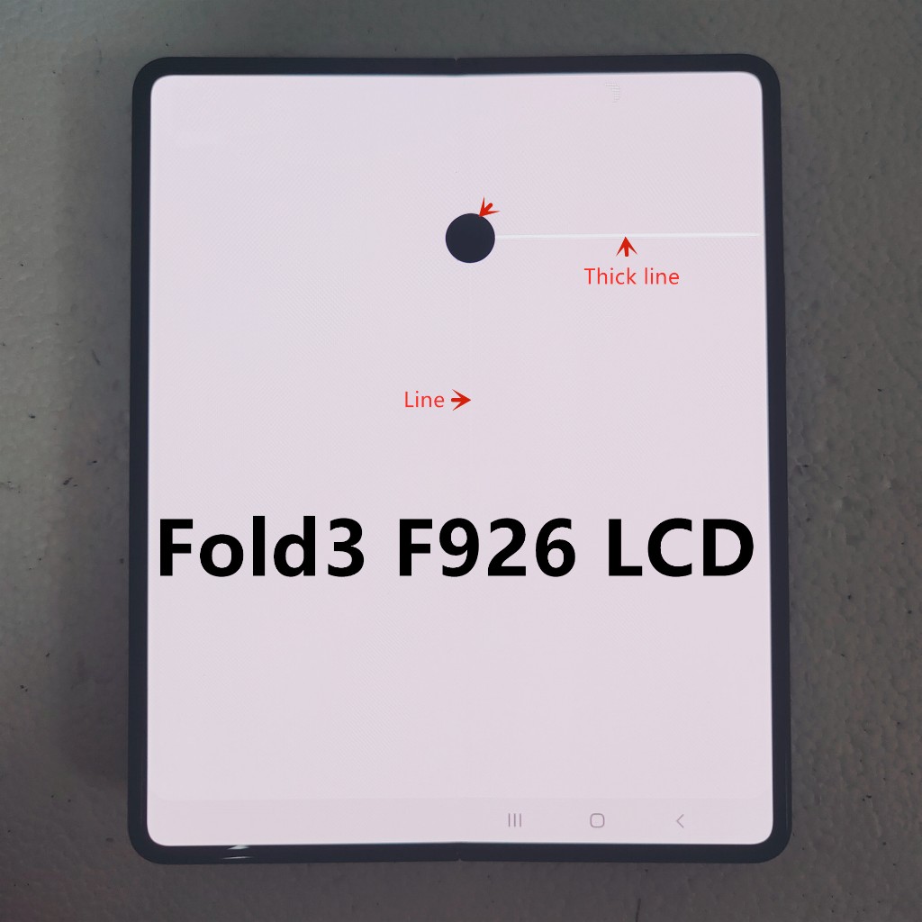 Original Defect Inner Screen For Samsung Z Fold3 F926 F926B LCD AMOLED ...