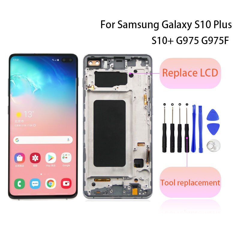 LCD for Samsung Galaxy S10 Plus S10+ G975 G975F Lcd Display Digital ...