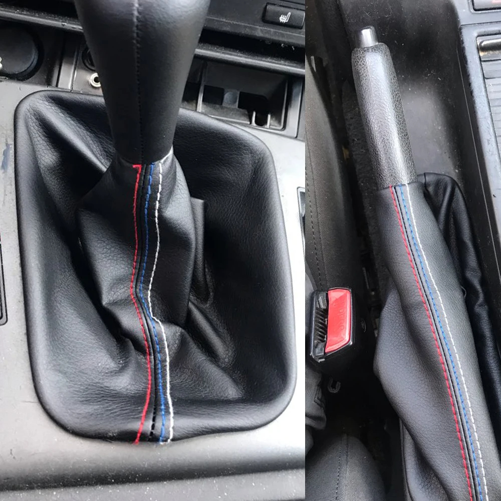 Shift Knob Shift Lever Cover Shift Cover+Handbrake Protective Cover ...