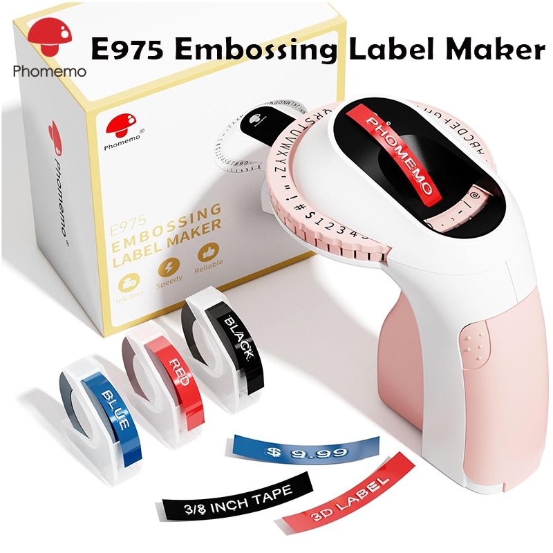 Phomemo Portable Manual 3D Embossing Label Maker E975 | Shopee Malaysia