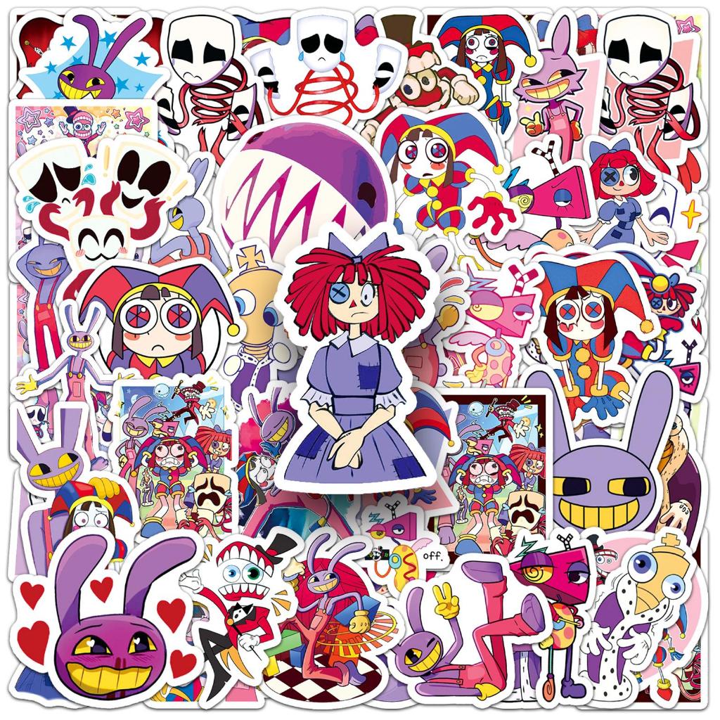 54/10Piece Funny The Amazing Digital Circus Waterproof Sticker For ...