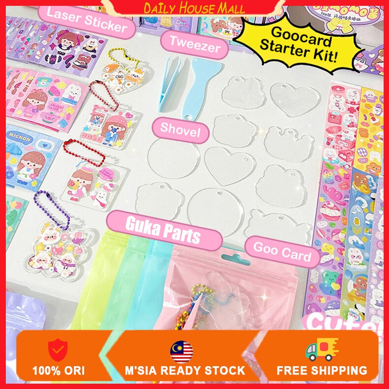 1008PCS Full Set CUCKOO Material Package Sticker Kids Keychain DIY Hand ...