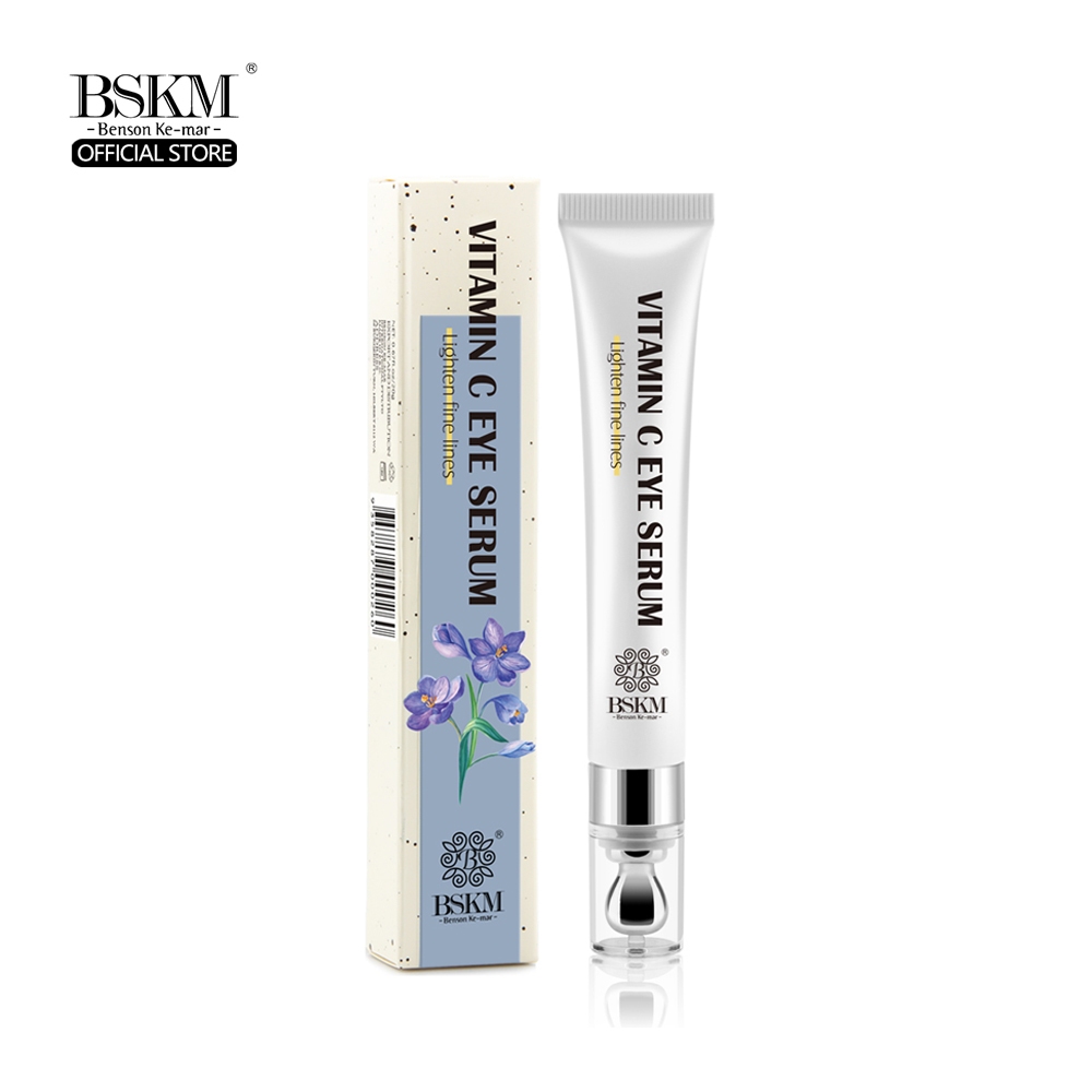 BSKM Vitamin C Eye Cream 20g Eye Serum With Roller Lighten Fine Lines ...