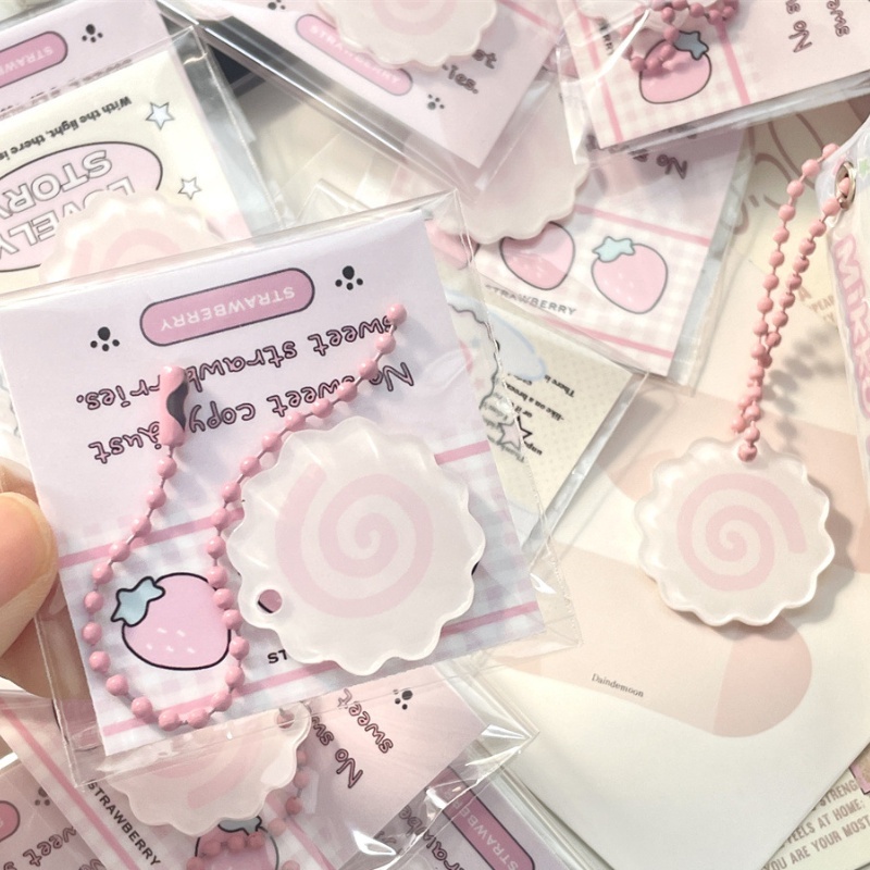 Cartoon Pink Fish Board Acrylic Pendant Keychain Card Album Pendant ...