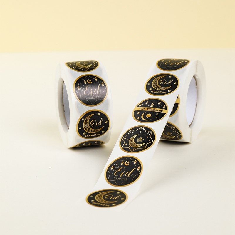 500pcs Ramadan MUBARAK Stickers Eid Castle Sticker Gift Package ...