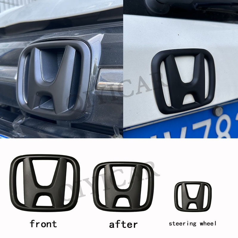 Honda Jazz / City / HRV / Civic Type R / matte black H Logo / Emblem ...
