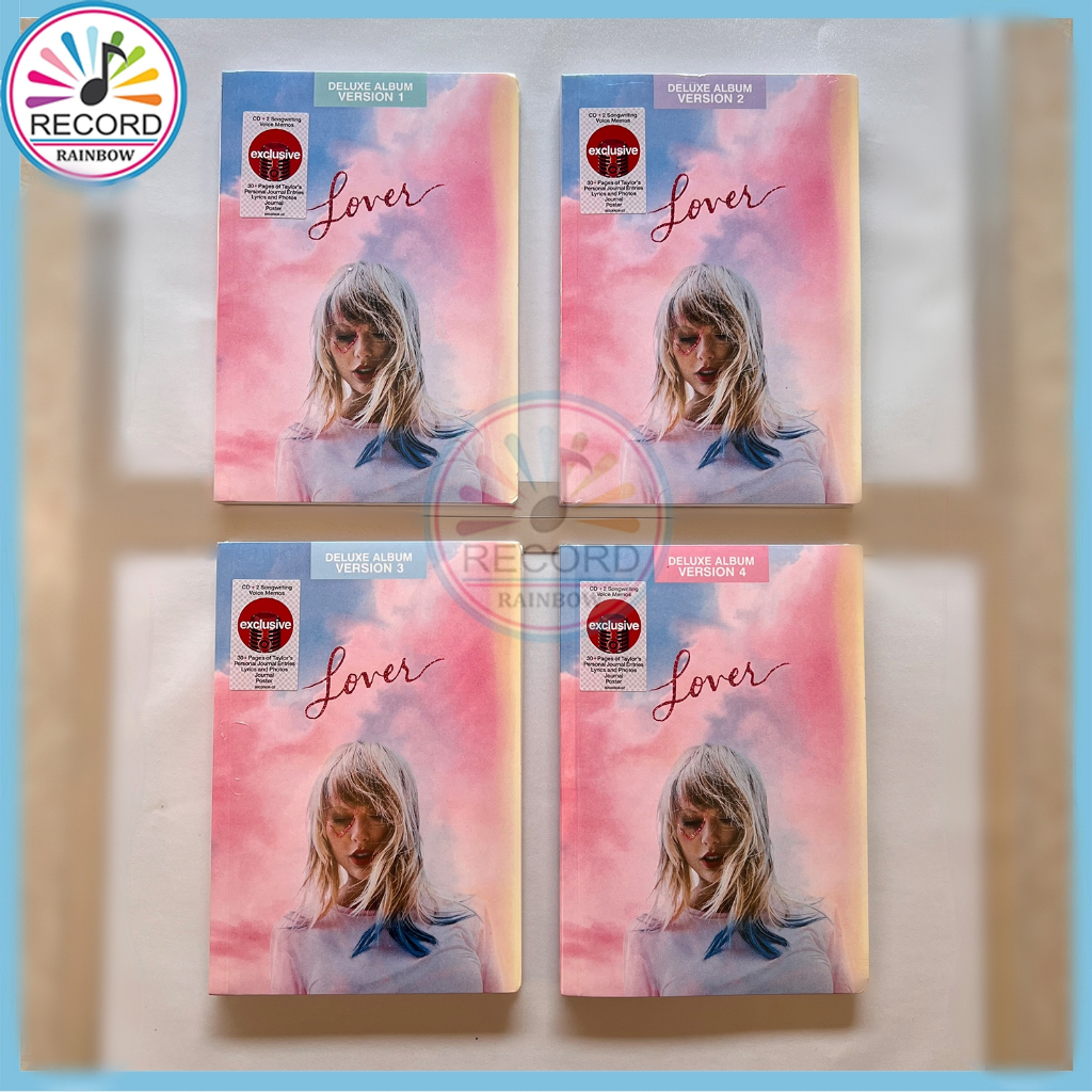 Taylor Swift Lover Deluxe Record Album Version 1-4 Paper Box Edition ...