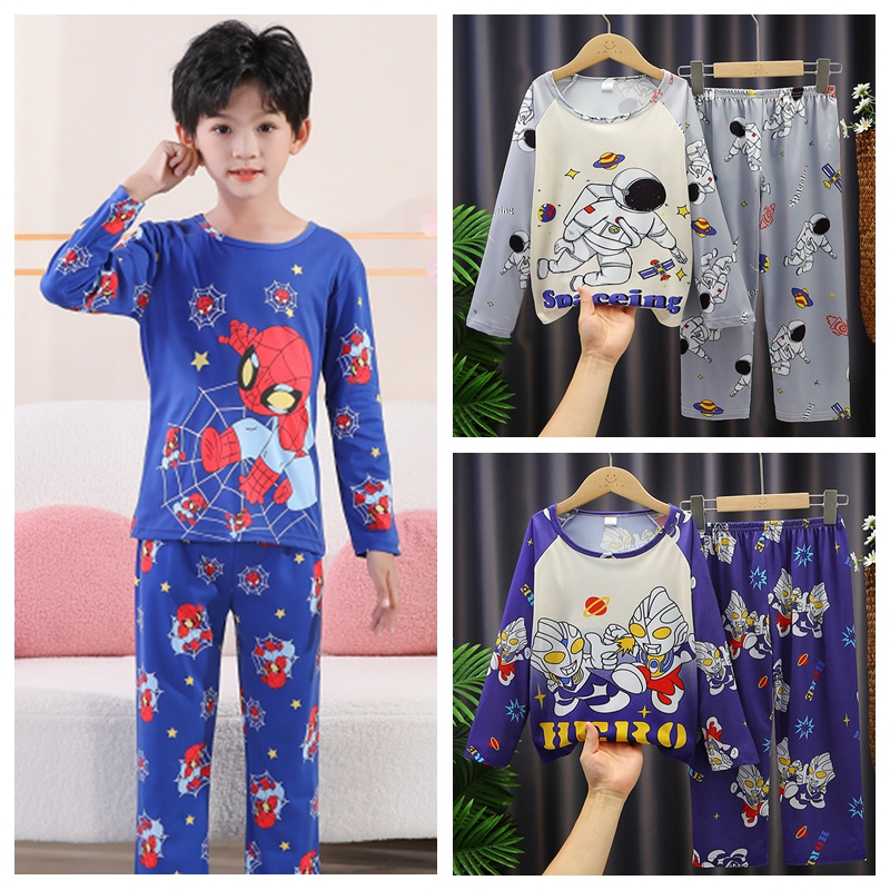 New Arrival Kids Pyjamas Boys Pajamas Ultraman Cartoon Printing baby ...