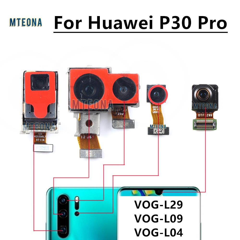 For Huawei P30 Pro Front Rear View Back Camera Frontal Main Facing Small Camera Module Flex ...