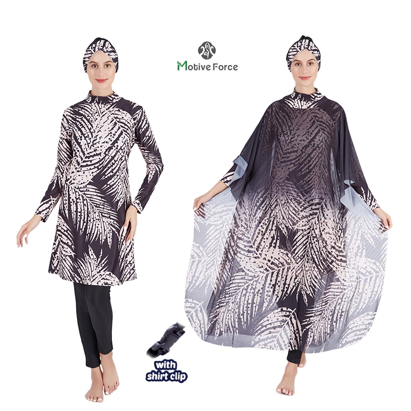 Beachwear Muslimah Plus Size Full Set 3/4 piece set | Shopee Malaysia