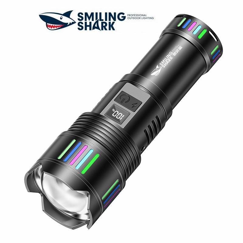 Smiling Shark SD5980 Super Bright Torch Light Led M77.2 12000LM 60W ...