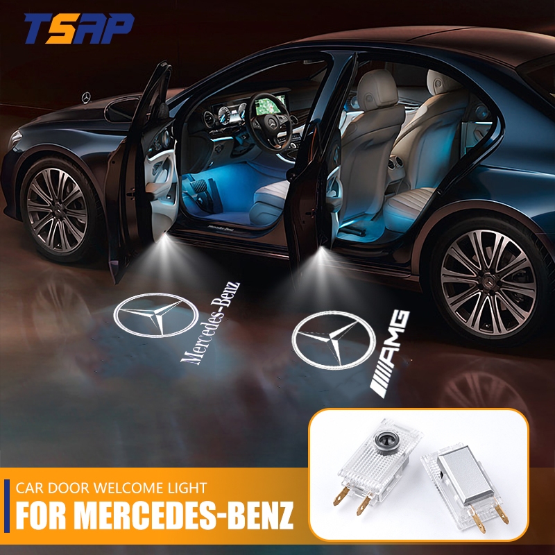 2/4Pcs Car Door LED Welcome Lights for Mercedes Benz E Class W210 ...