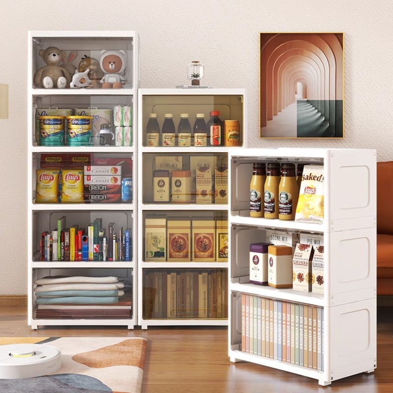 Kitchen Storage Cabinet Storage Rack Multi-Functional Dustproof and ...