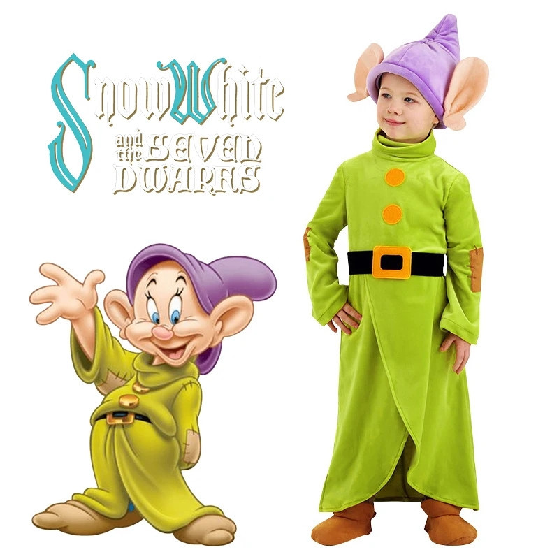 Children's Day Dwarfs Costume Cosplay Kids Anime Cartoon Elf Dress Up ...