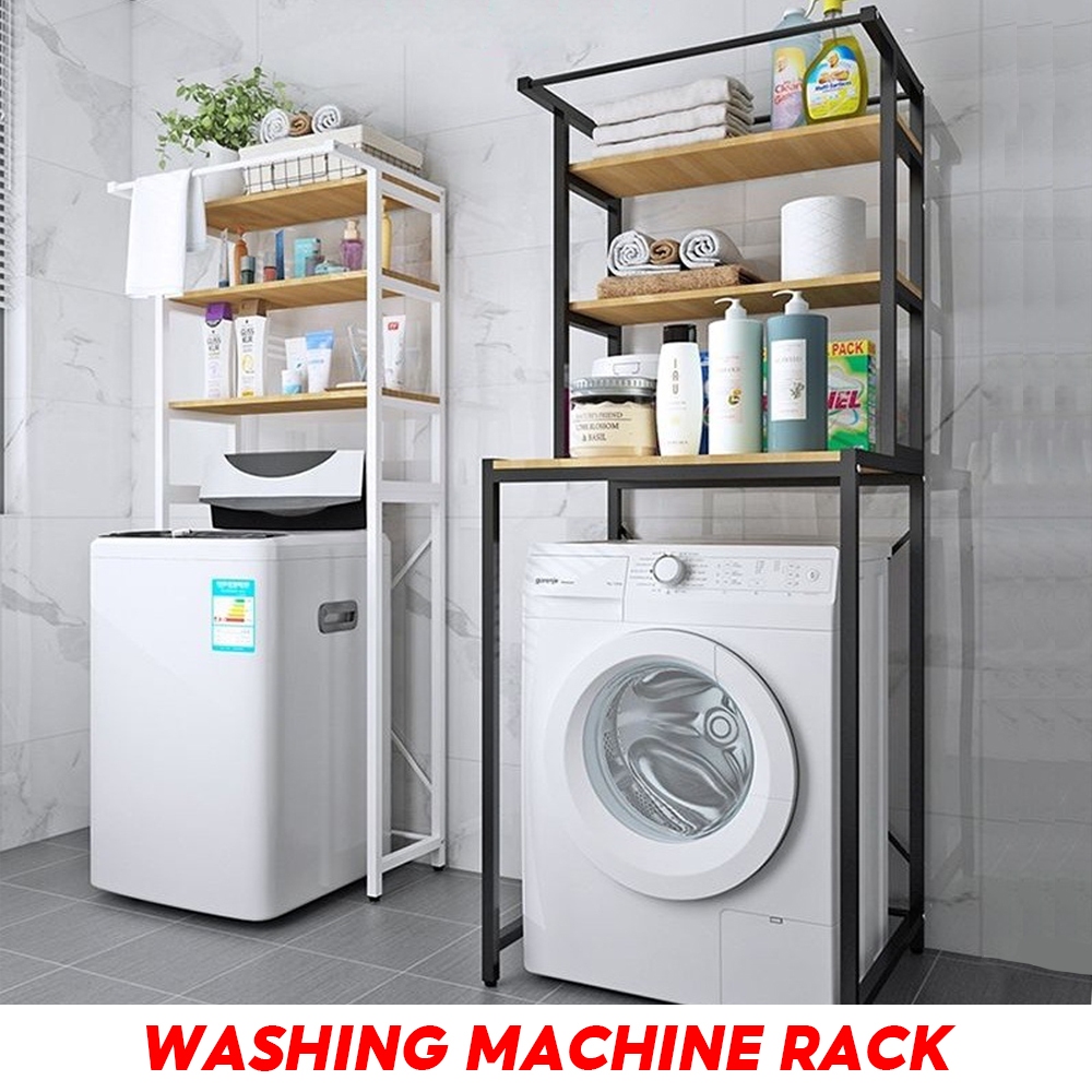 【Ready Stock】Washing Machine Rack Floor Balcony Storage Rack Bathroom 3 ...