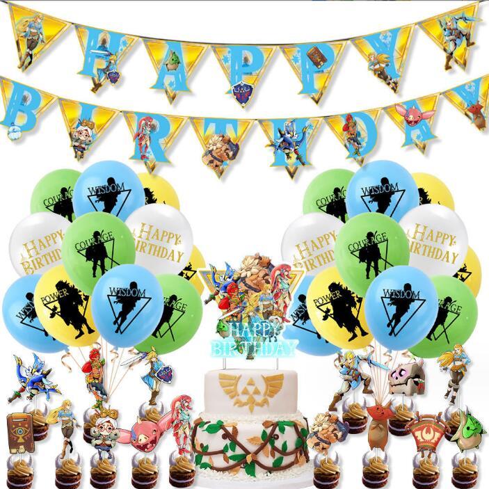 The Legend of Zelda theme party Supplies Zelda Birthday Party ...
