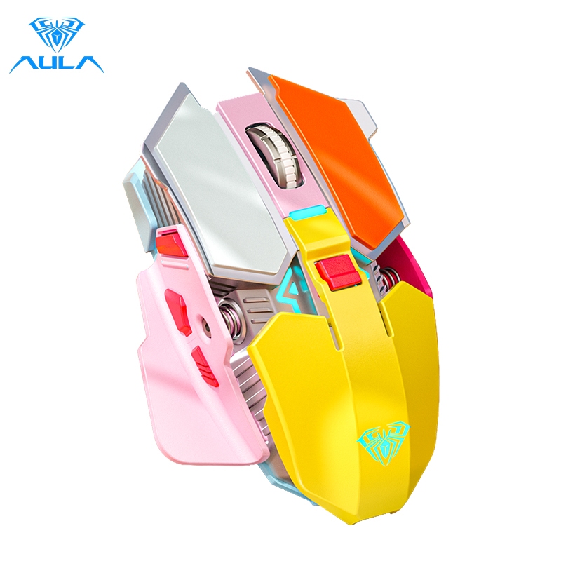AULA SC300 Rechargeable 2.4G Wireless Mouse Smart Sleep Power Saving ...