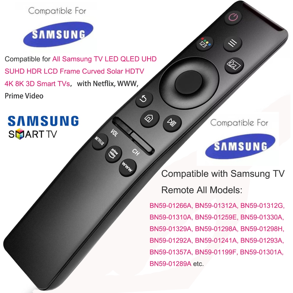 Universal Remote Control Compatible for All Samsung TV LED QLED UHD ...