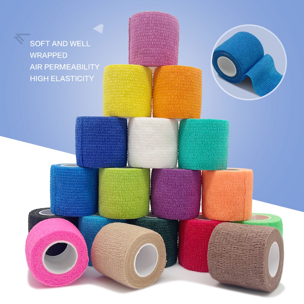 1 Roll Self-Adhesive Tape Non-woven Finger Bandage Tattoo Nail Art Tape ...