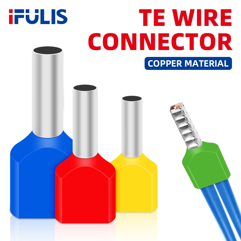 1000PCS TE0508 TE1508 TE2508 Tubular Crimp Terminal Electrical Wire ...