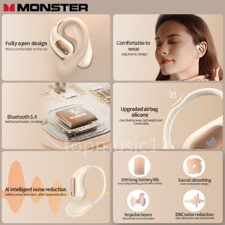 Monster Open Ear AC210 TWS Wireless Earphone Bluetooth 5.4 TWS Sports ...