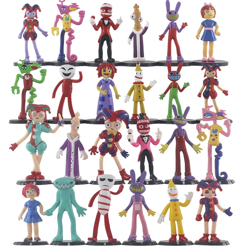 12Pcs/8Pcs/Set The Amazing Digital Circus Action Figure With Base Doll ...