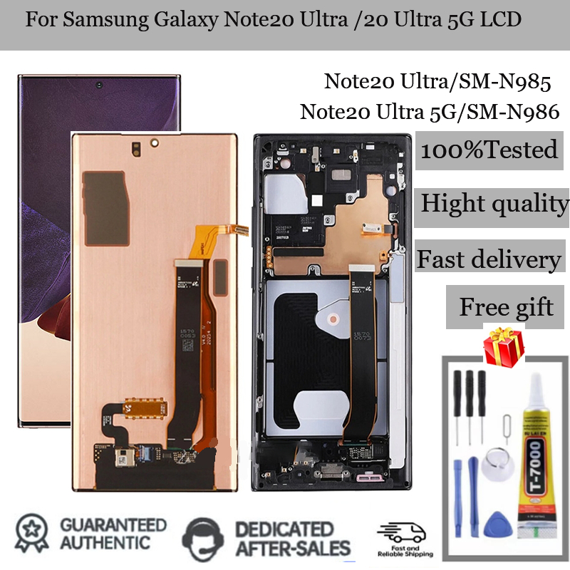 Original AMOLED For Samsung Galaxy Note 20 Ultra 4G 5G LCD Display ...
