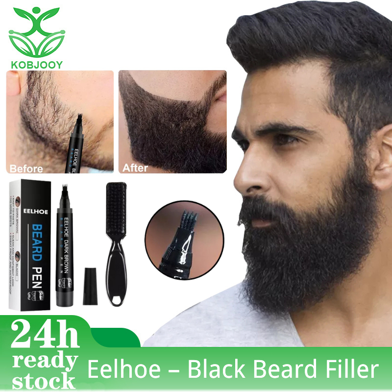 EELHOE beard filling pen set beard trimming face amplifier with brush ...