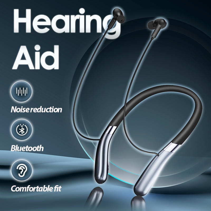 STAETAS neckband hearing aid for elderly severe hearing loss，mini sound ...