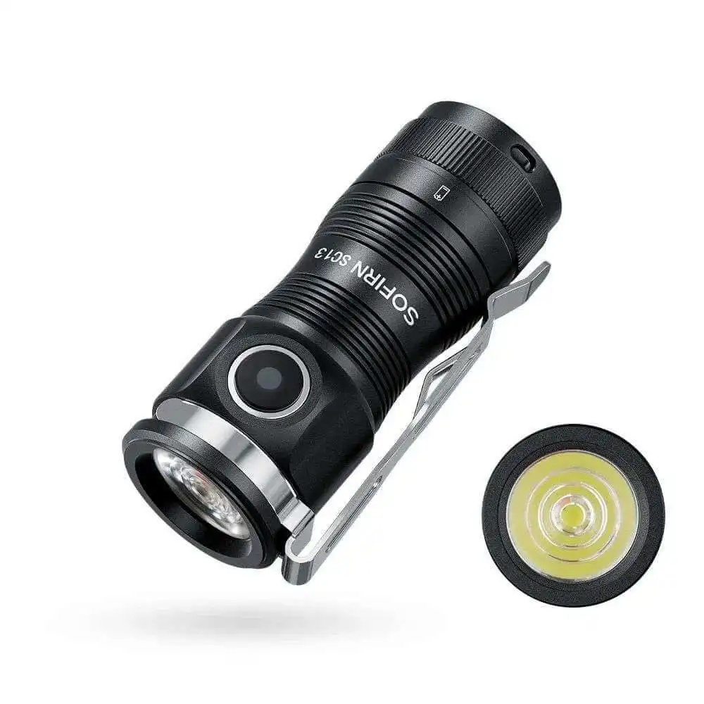 Sofirn SC13 Keychain Flashlight Rechargeable USB C 1300 Lumens Small ...
