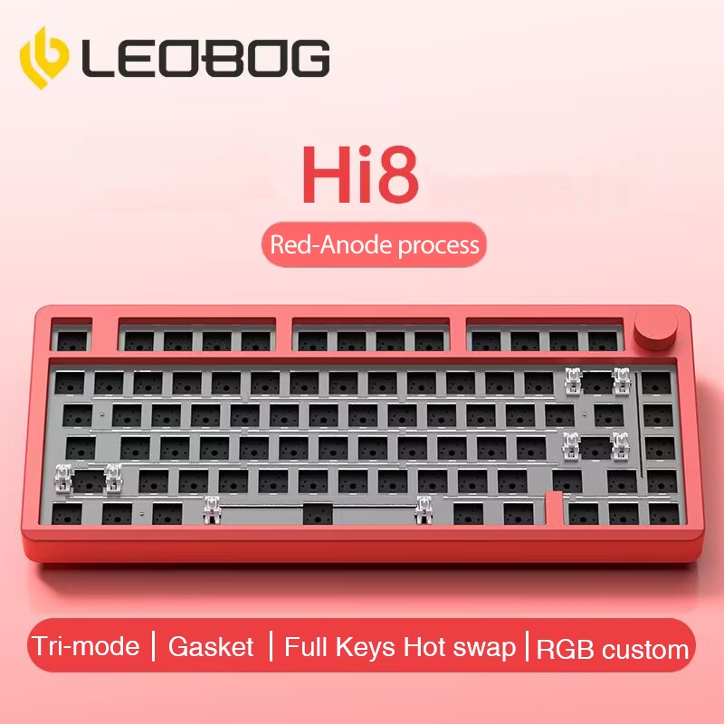 AULA LEOBOG Hi8 75% Customized Keyboard 80 Keys Tri-mode Type-c/2.4G ...