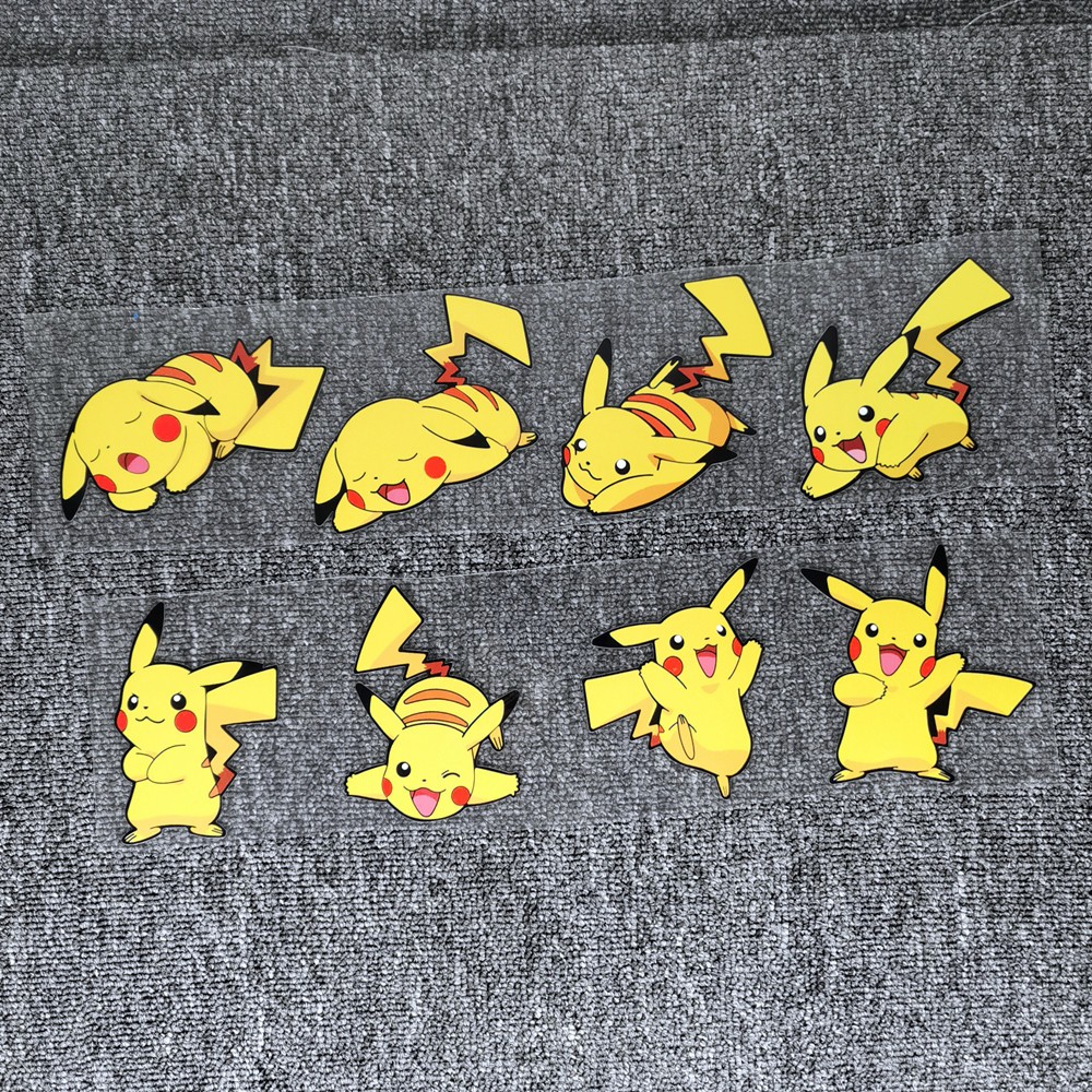 Car Stickers Pokémon Pikachu Anime Cute Reflective Decoration For ...