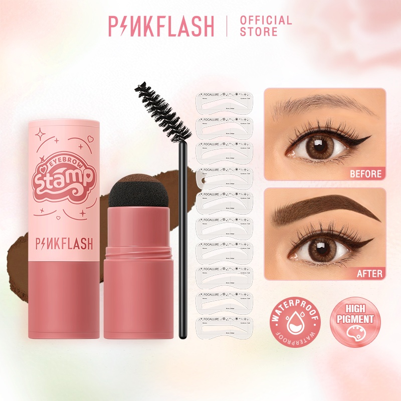 PINKFLASH Pink Stamp Eyebrow Powder Full-pigment Waterproof Cushion ...